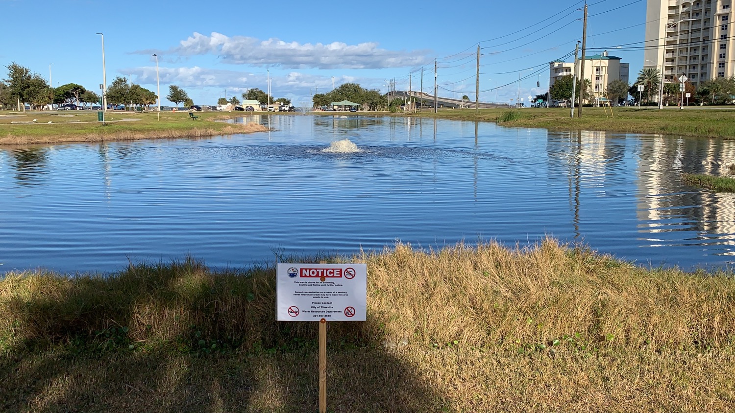 UPDATE: Sand Point Park Fish Kill / Sewer Pipe Break | TalkOfTitusville.com
