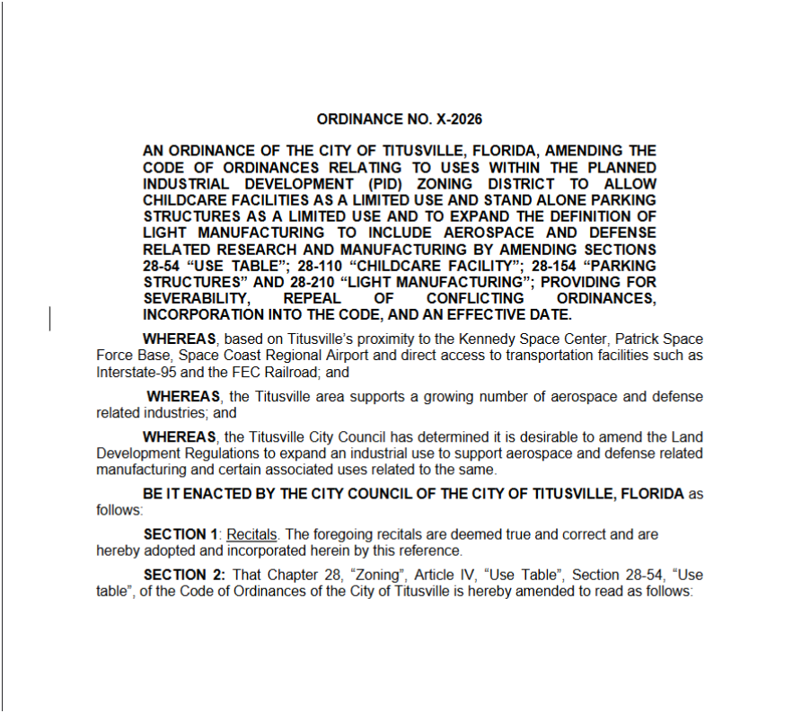 Titusville City Council to Tackle Coastal Development, Public Safety ...